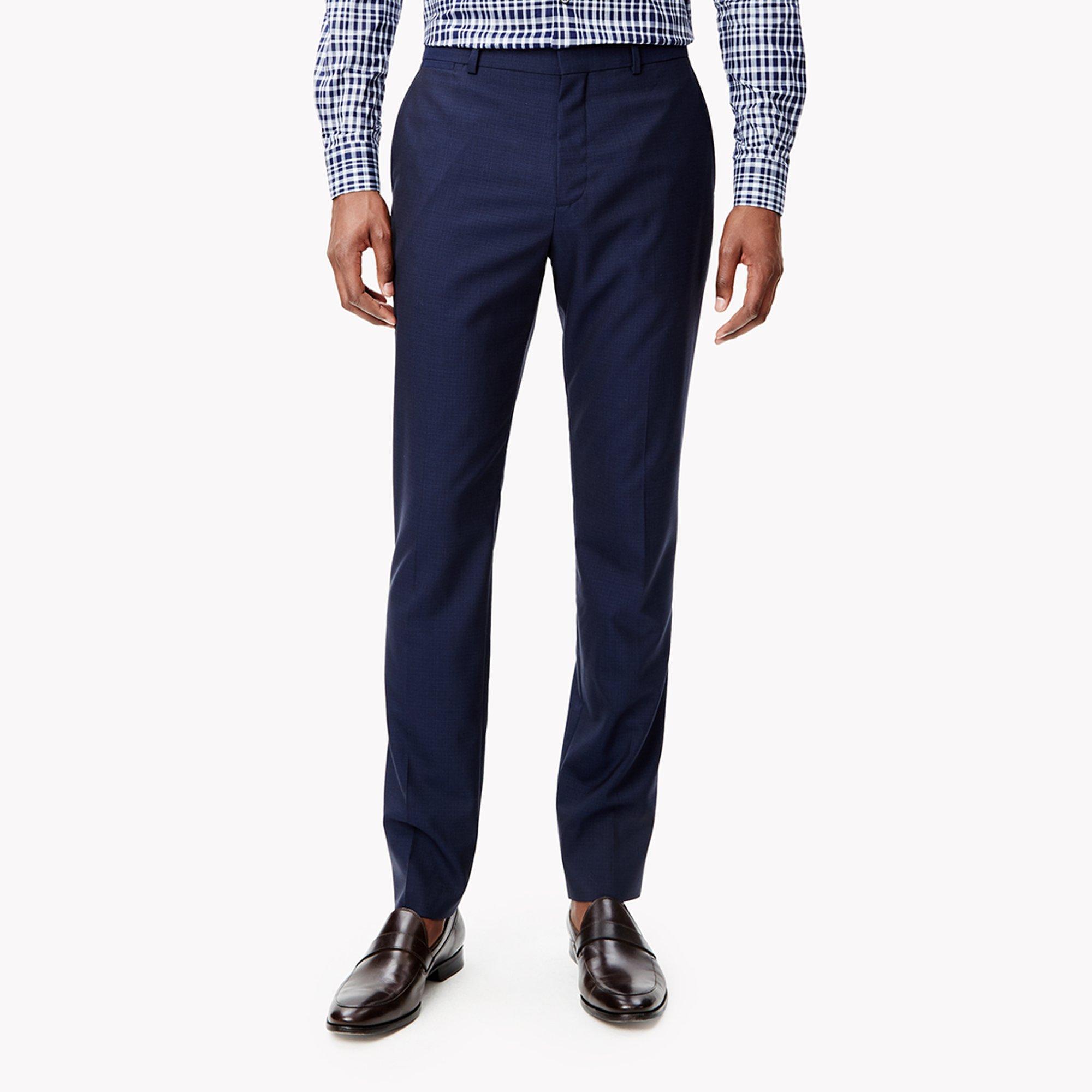 Wool Shadow Check Pant | Theory