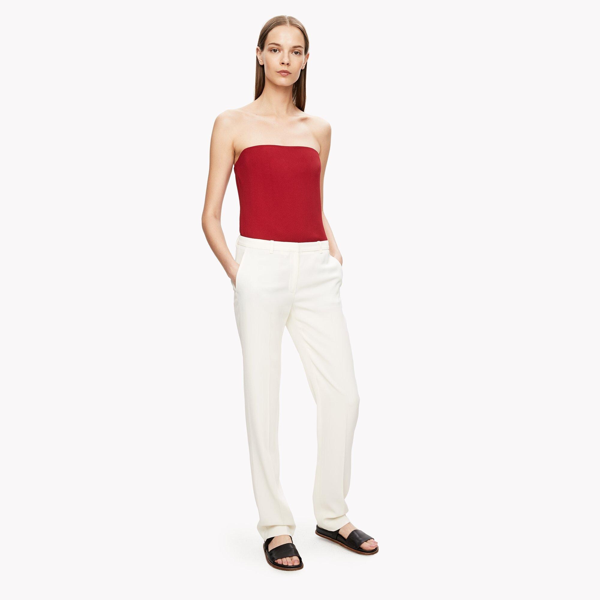 Strapless Top in Crepe | Theory
