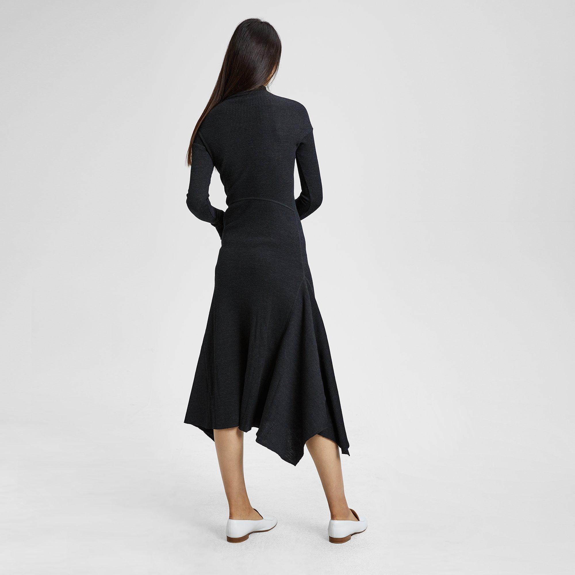 Ribbed Knit Panel Dress | Theory