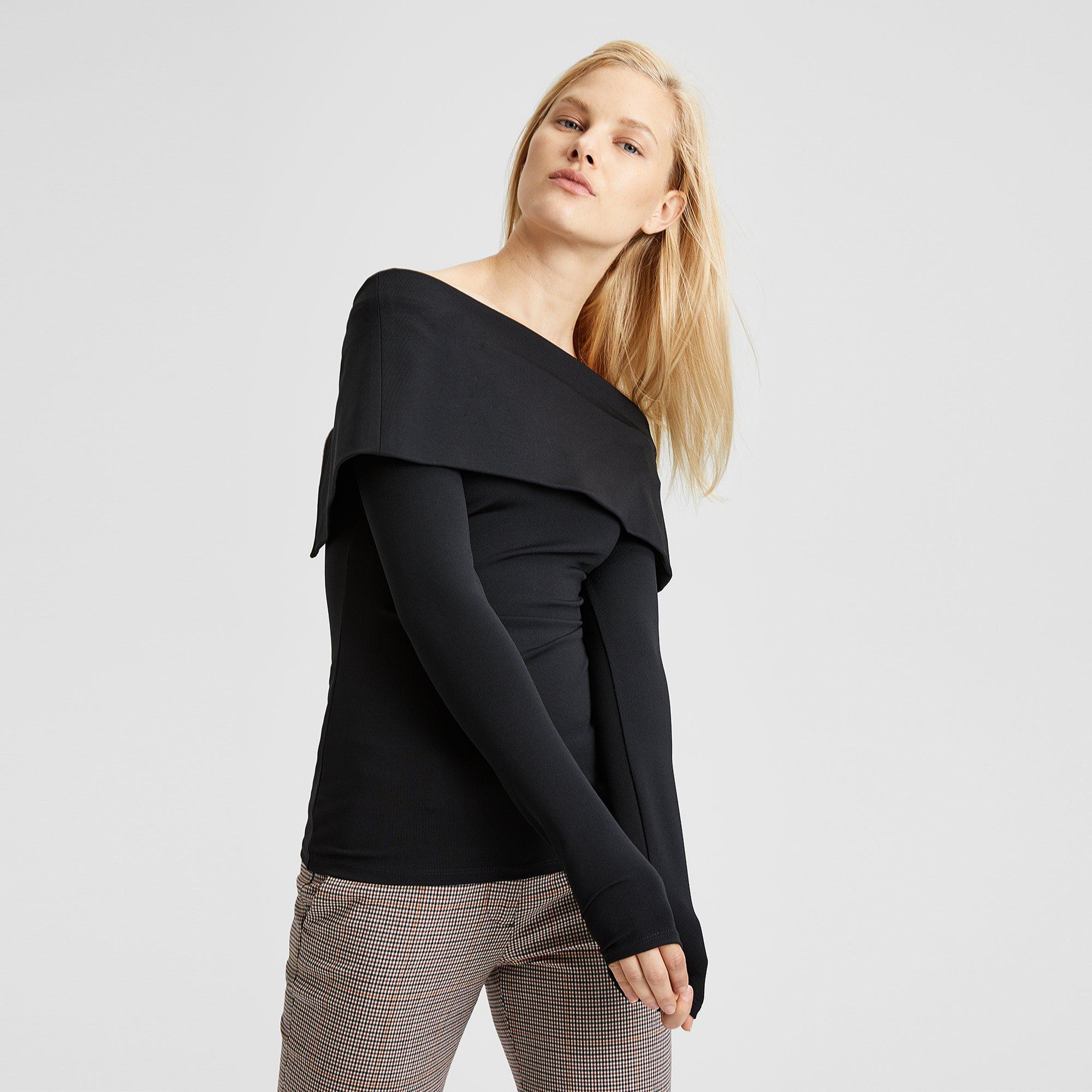 Off-The-Shoulder Jersey Top | Theory