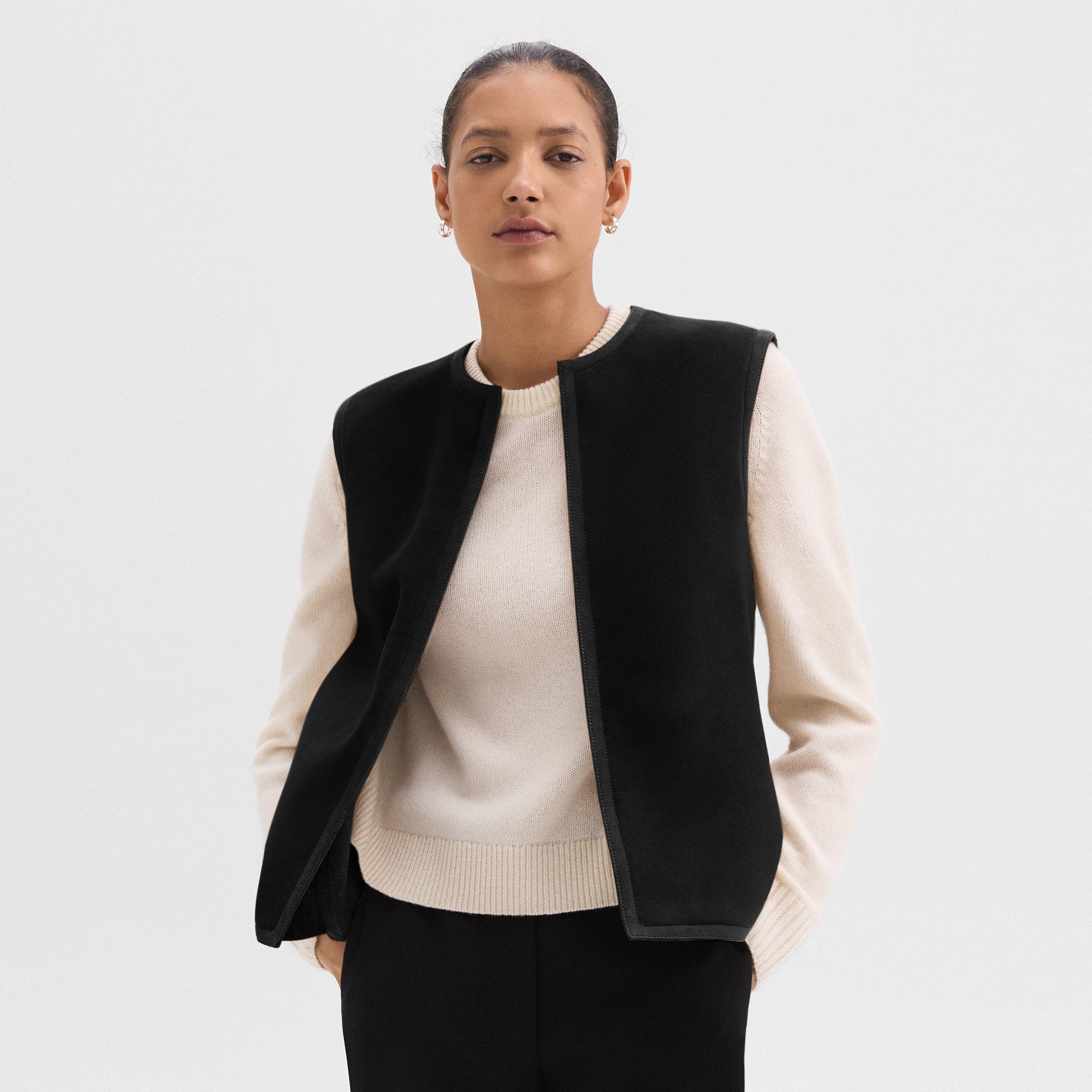 Shearling Relaxed Vest| Theory