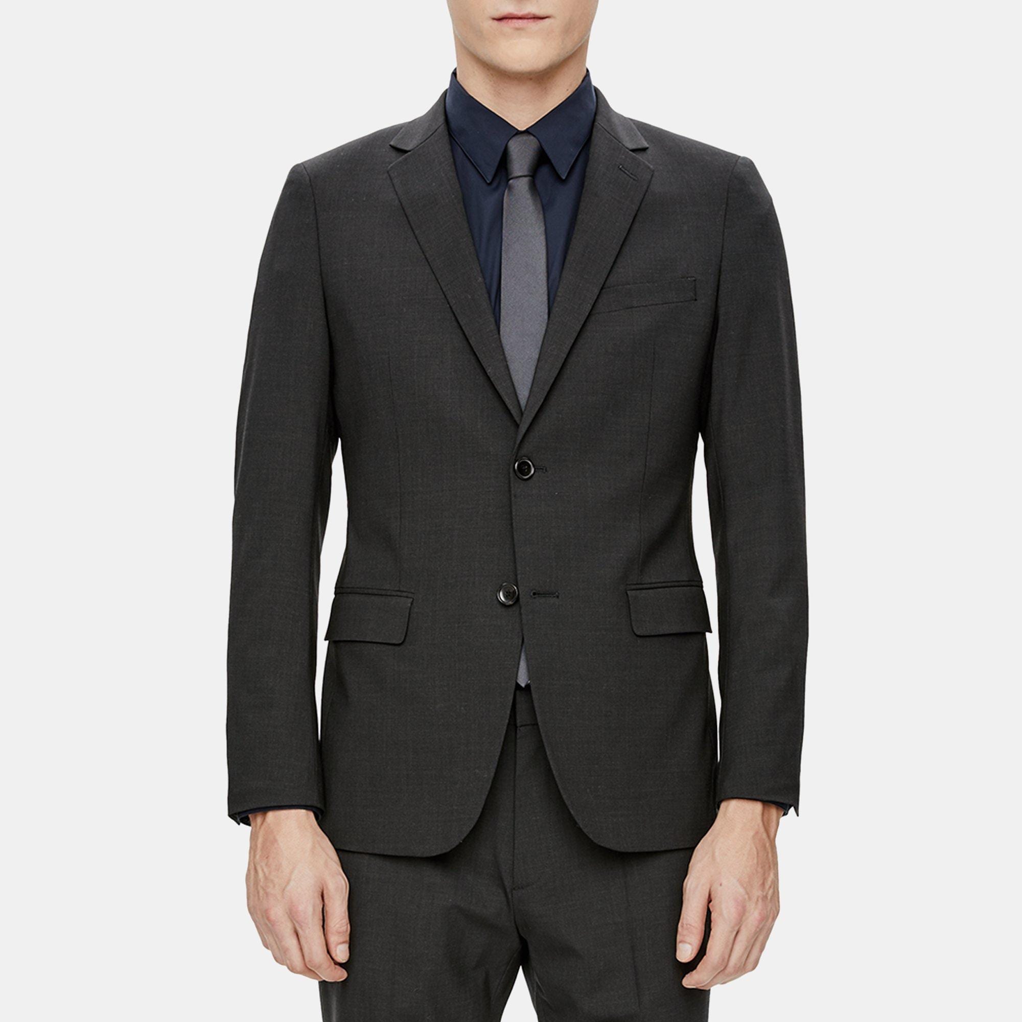 Stretch Wool Slim Blazer | Theory.com