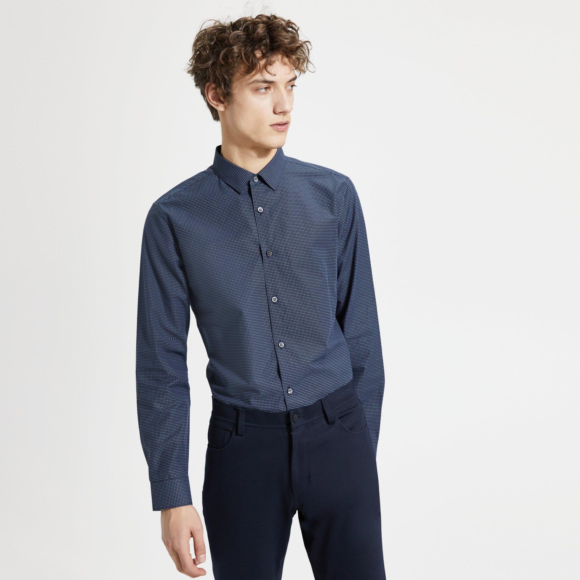 Theory Outlet Official Site | Grid Print Standard-Fit Shirt