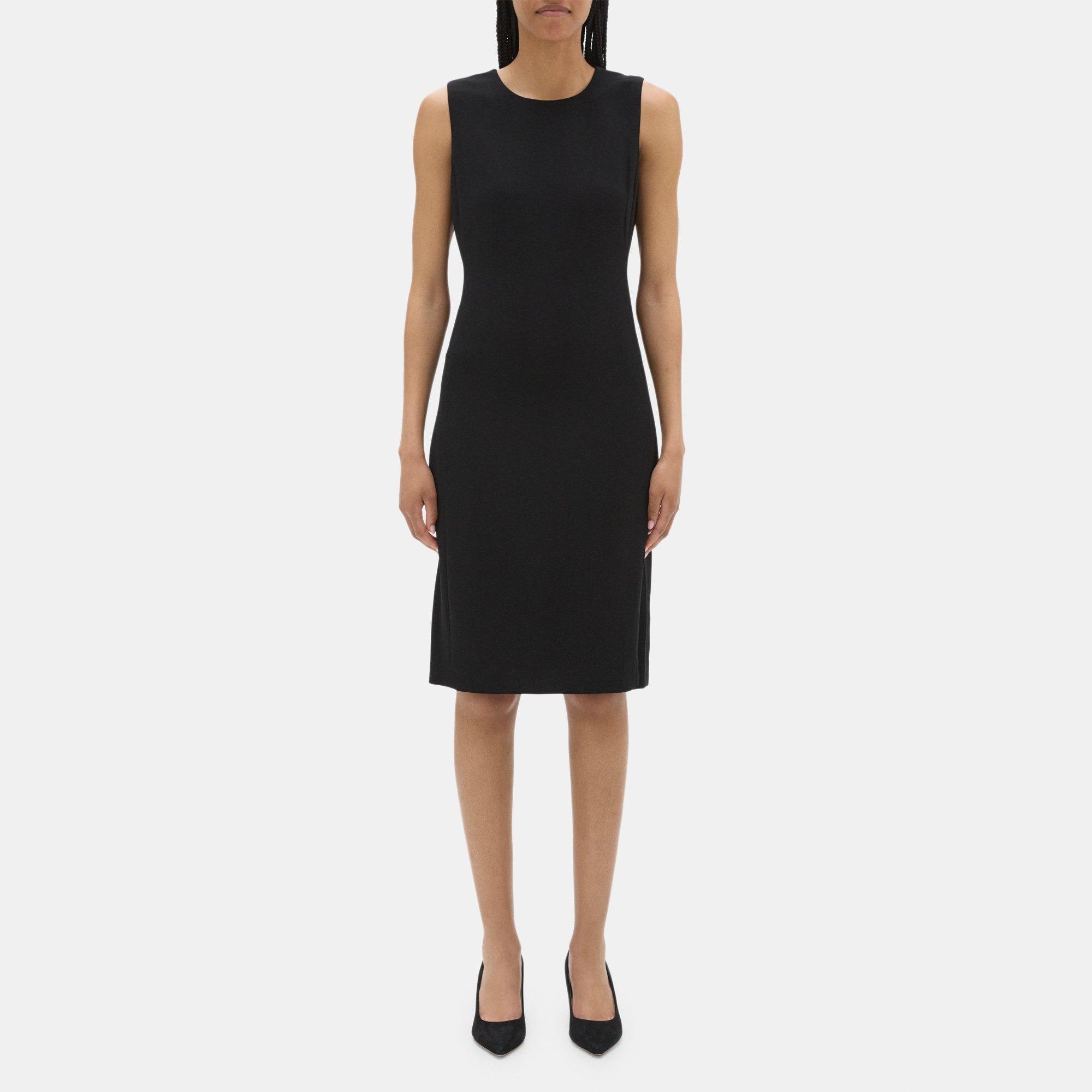Crepe Sheath Dress | Theory Outlet