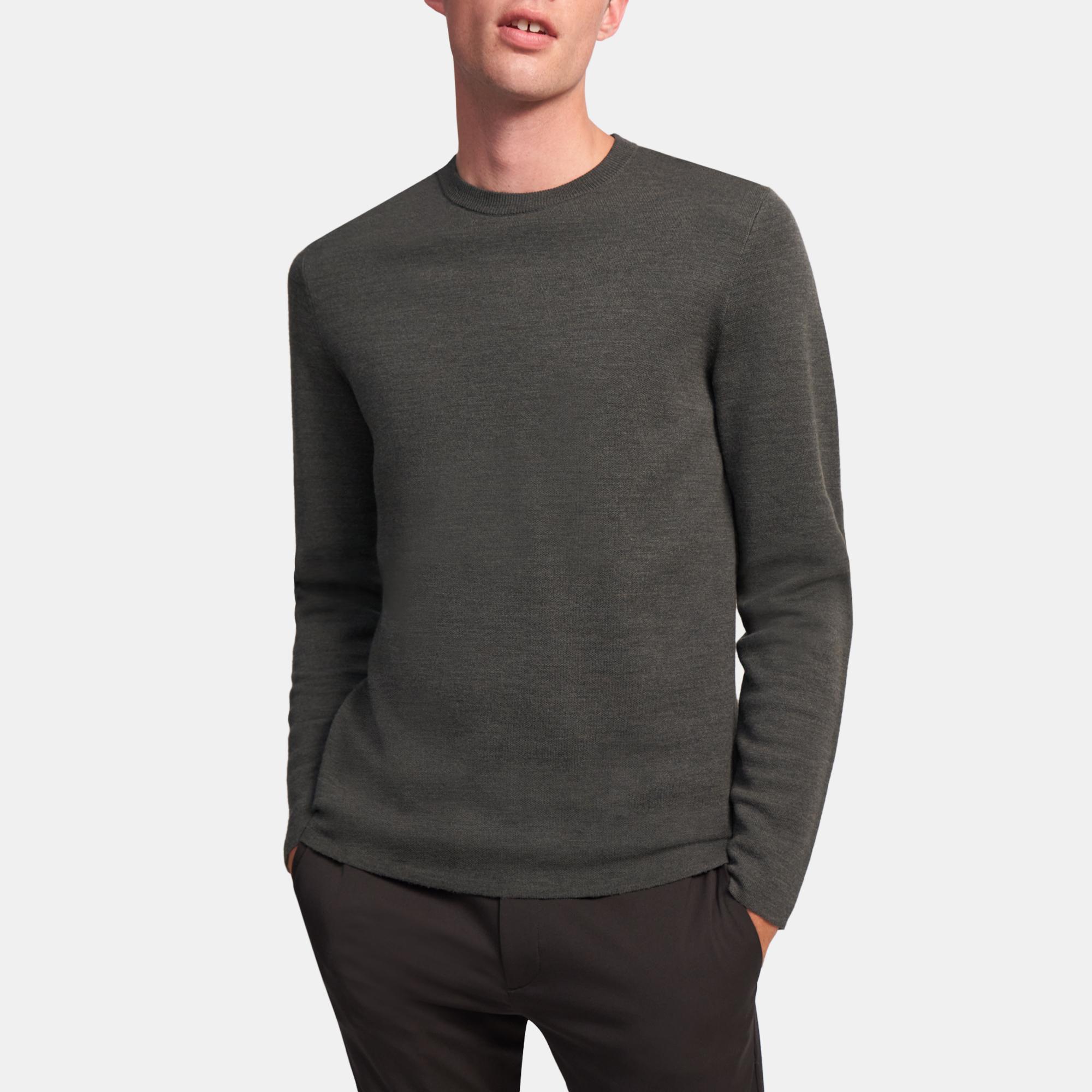 Theory Outlet Official Site | Crewneck Sweater in Merino Wool