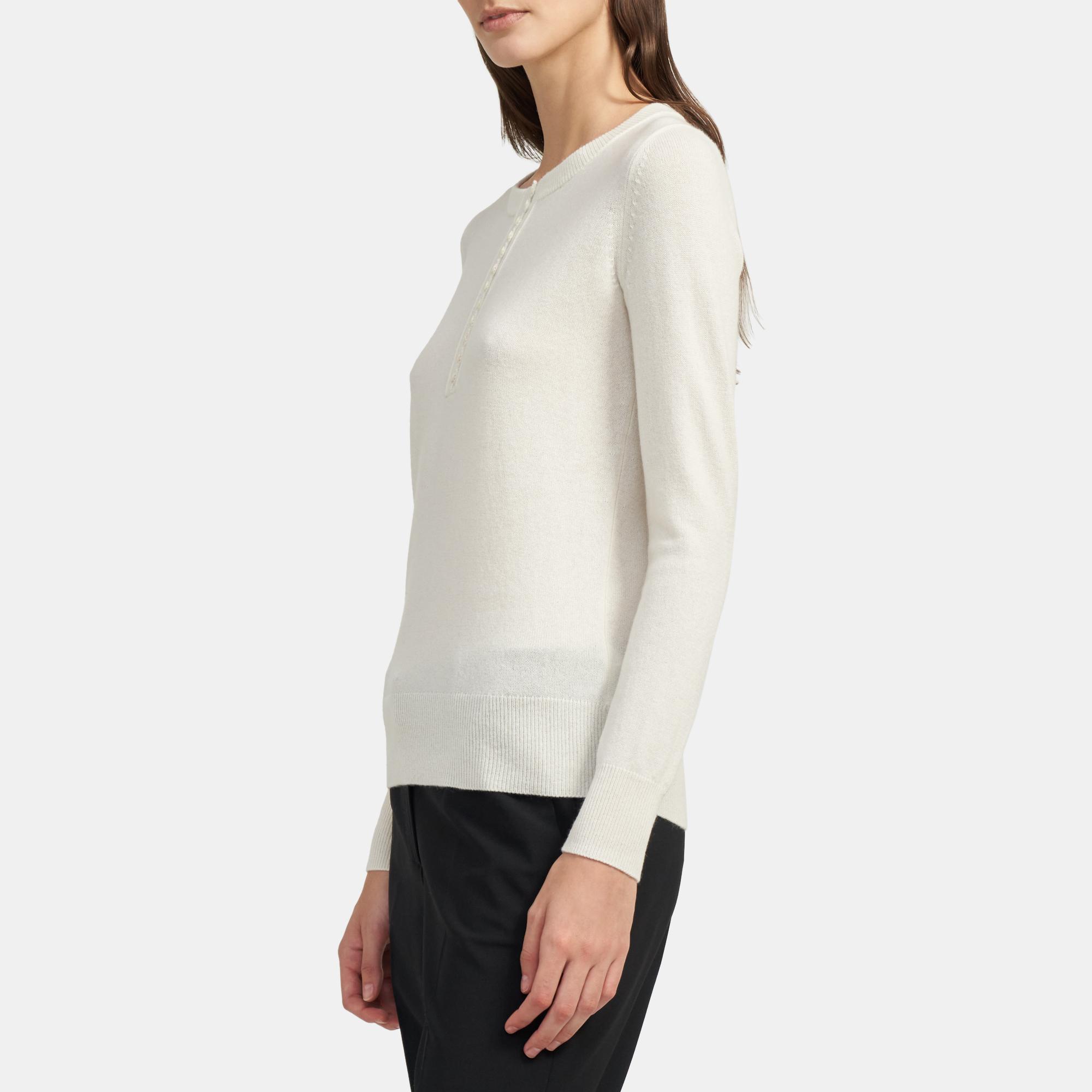 Theory Outlet Official Site | Henley Sweater in Cashmere