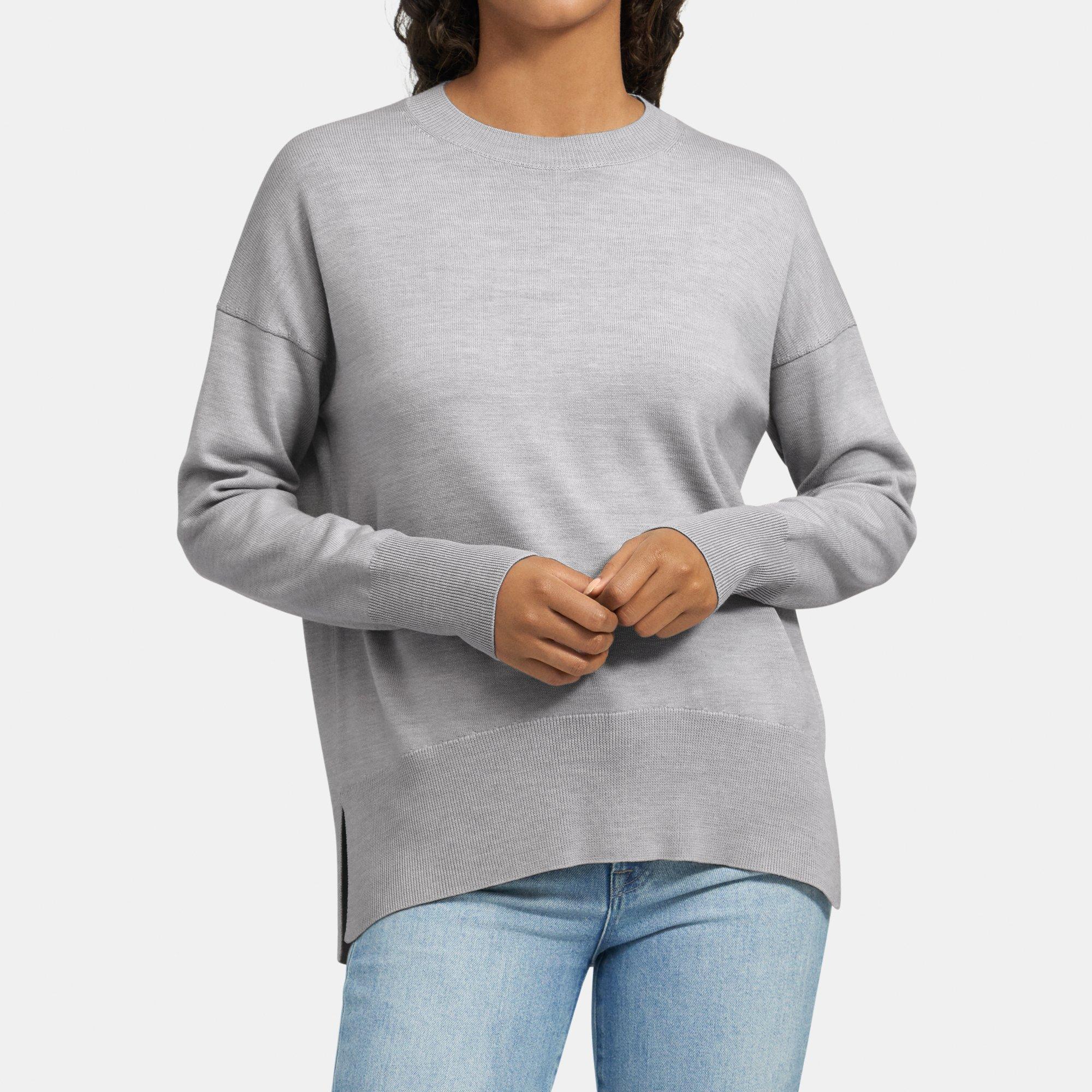 Theory Outlet Official Site | Crewneck Sweater in Ace Wool