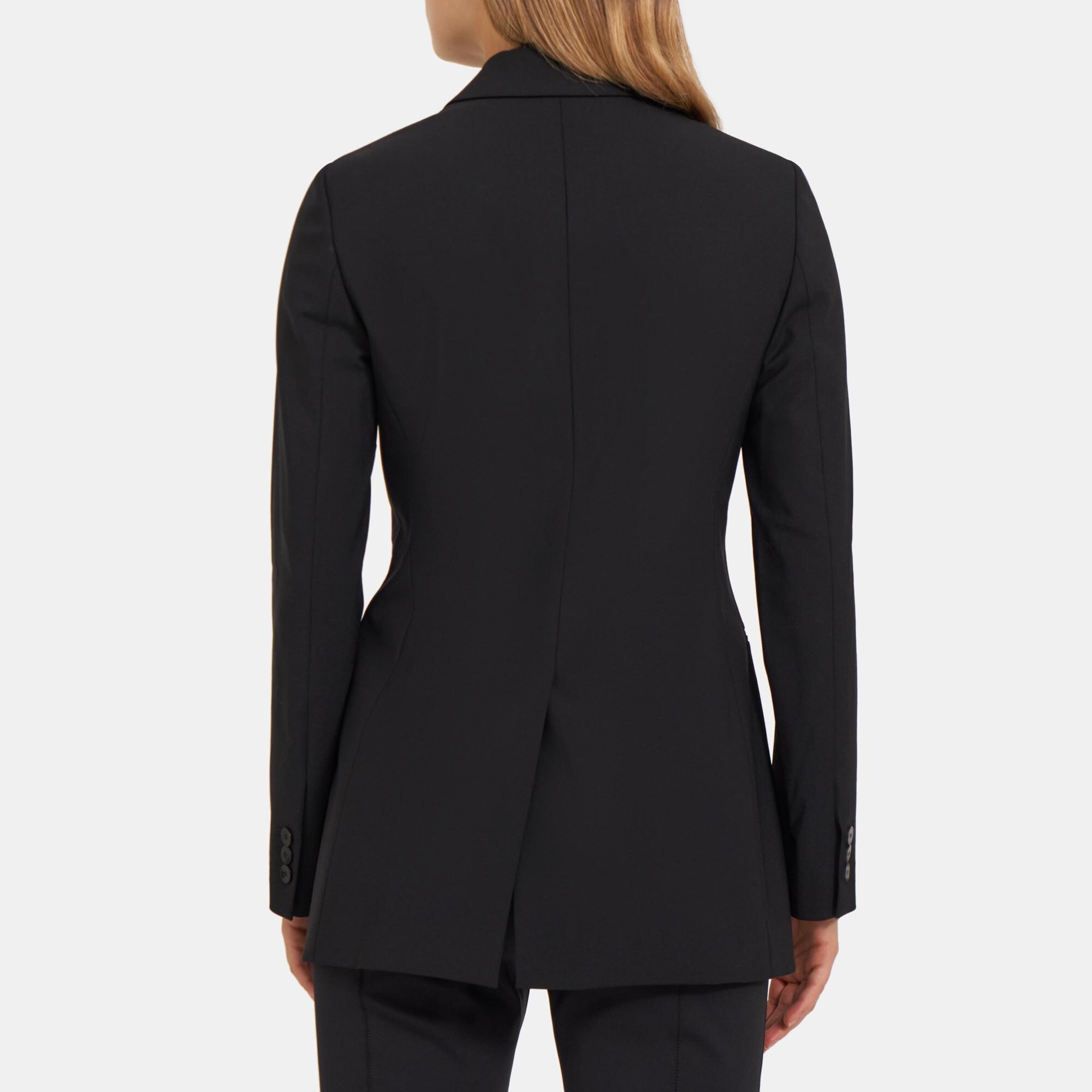 Sevona Stretch Wool Power Jacket | Theory Outlet