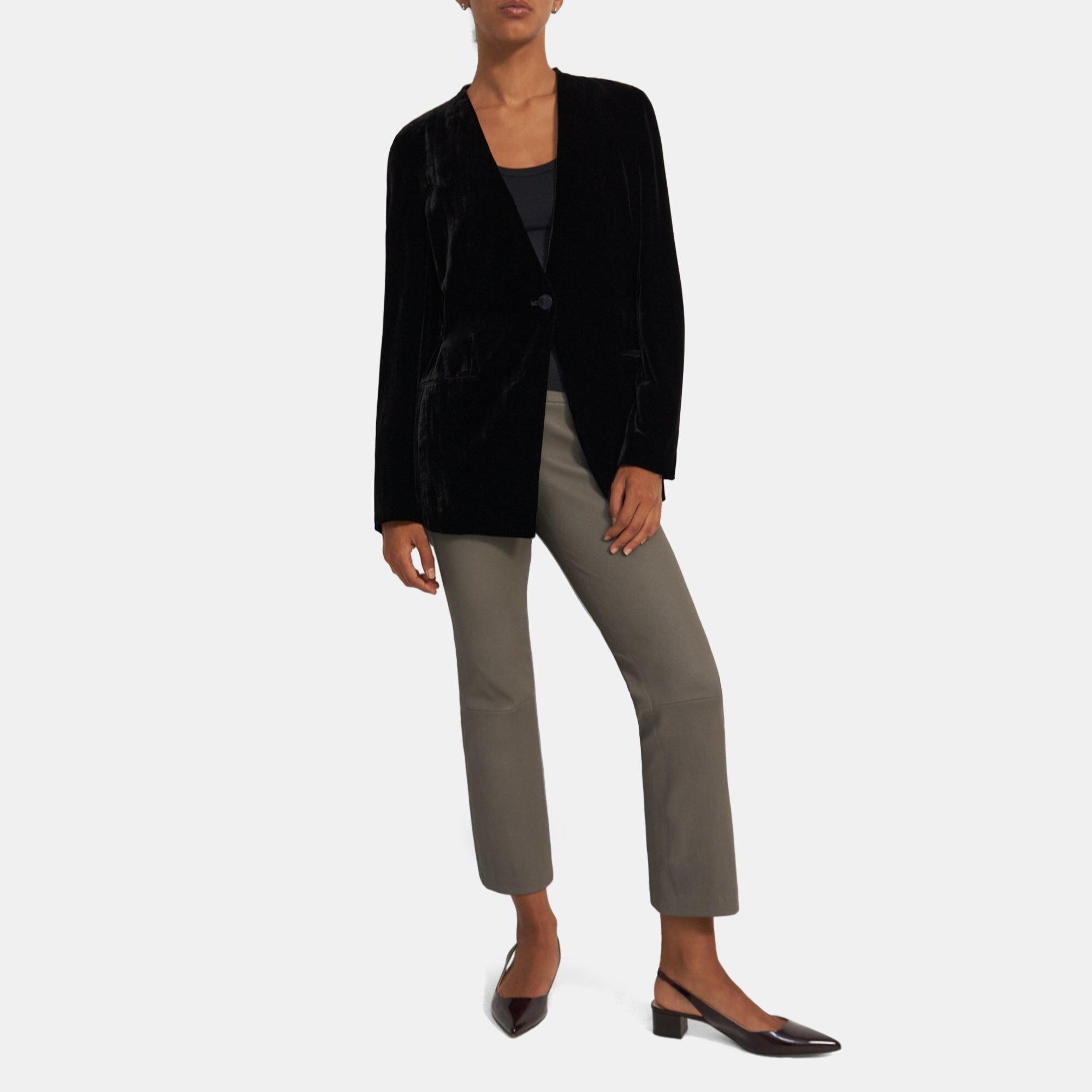 Velvet Waist-Tab Jacket | Theory