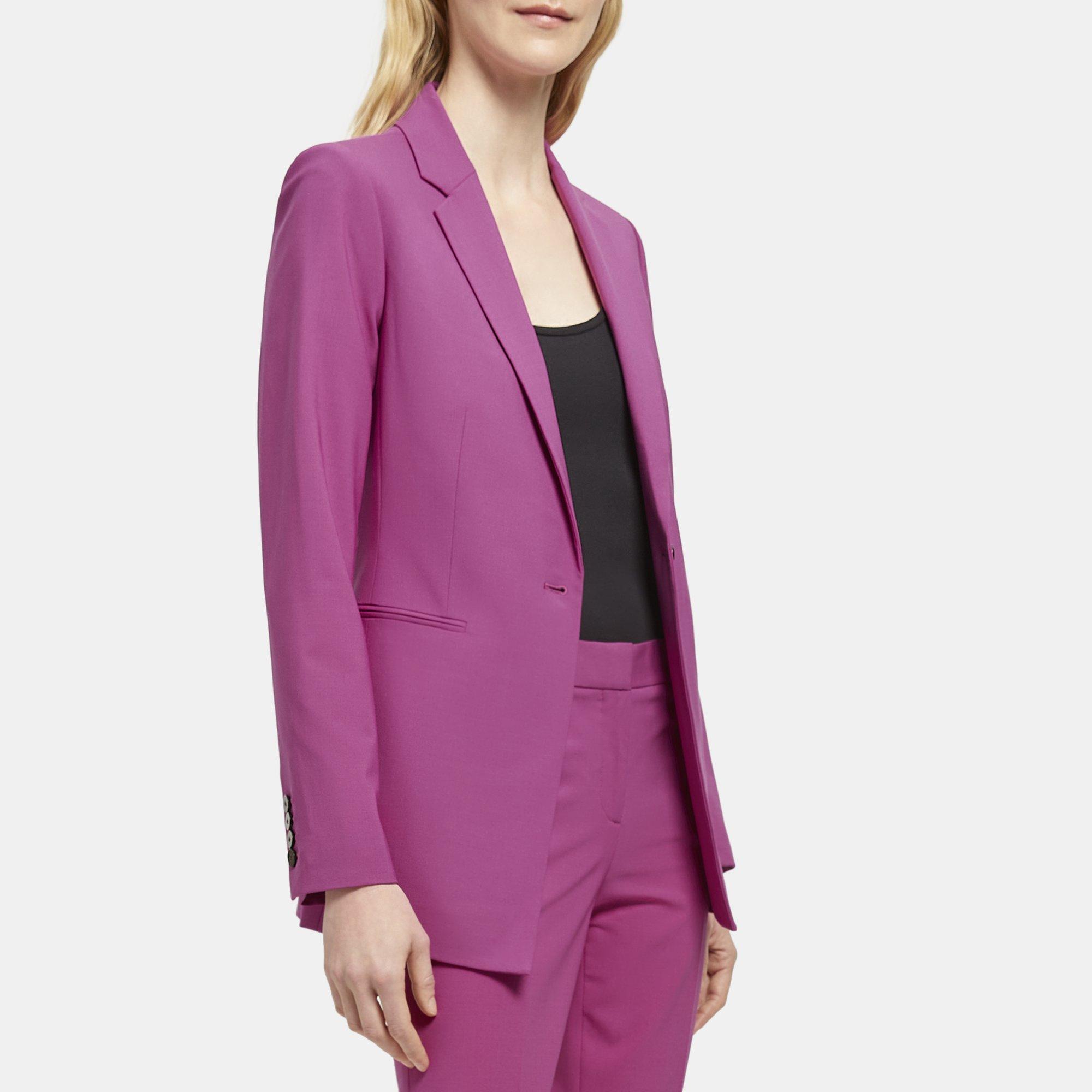 Stretch Wool Power Jacket | Theory Outlet