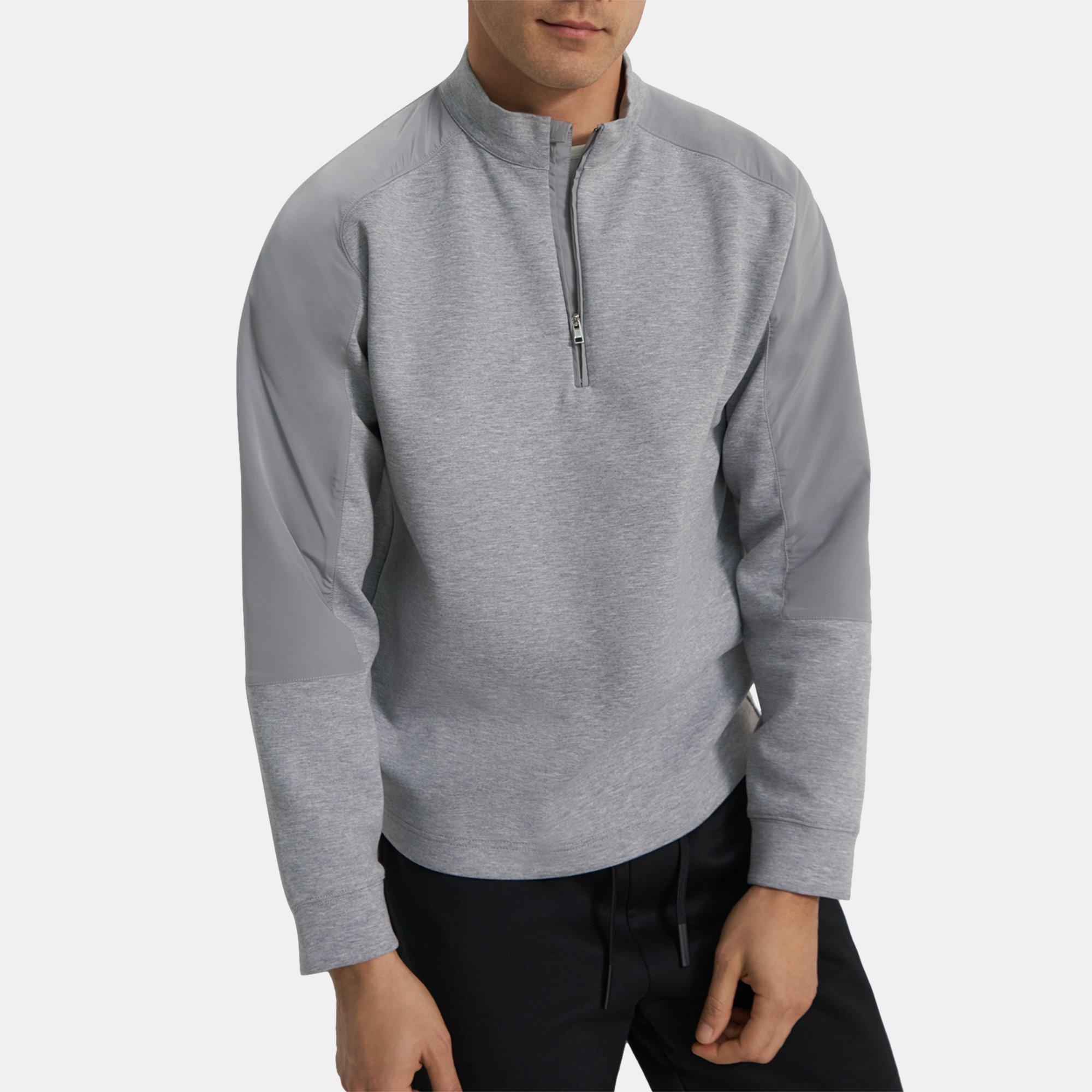 Connect Jersey Bray Half-Zip Sweatshirt | Theory