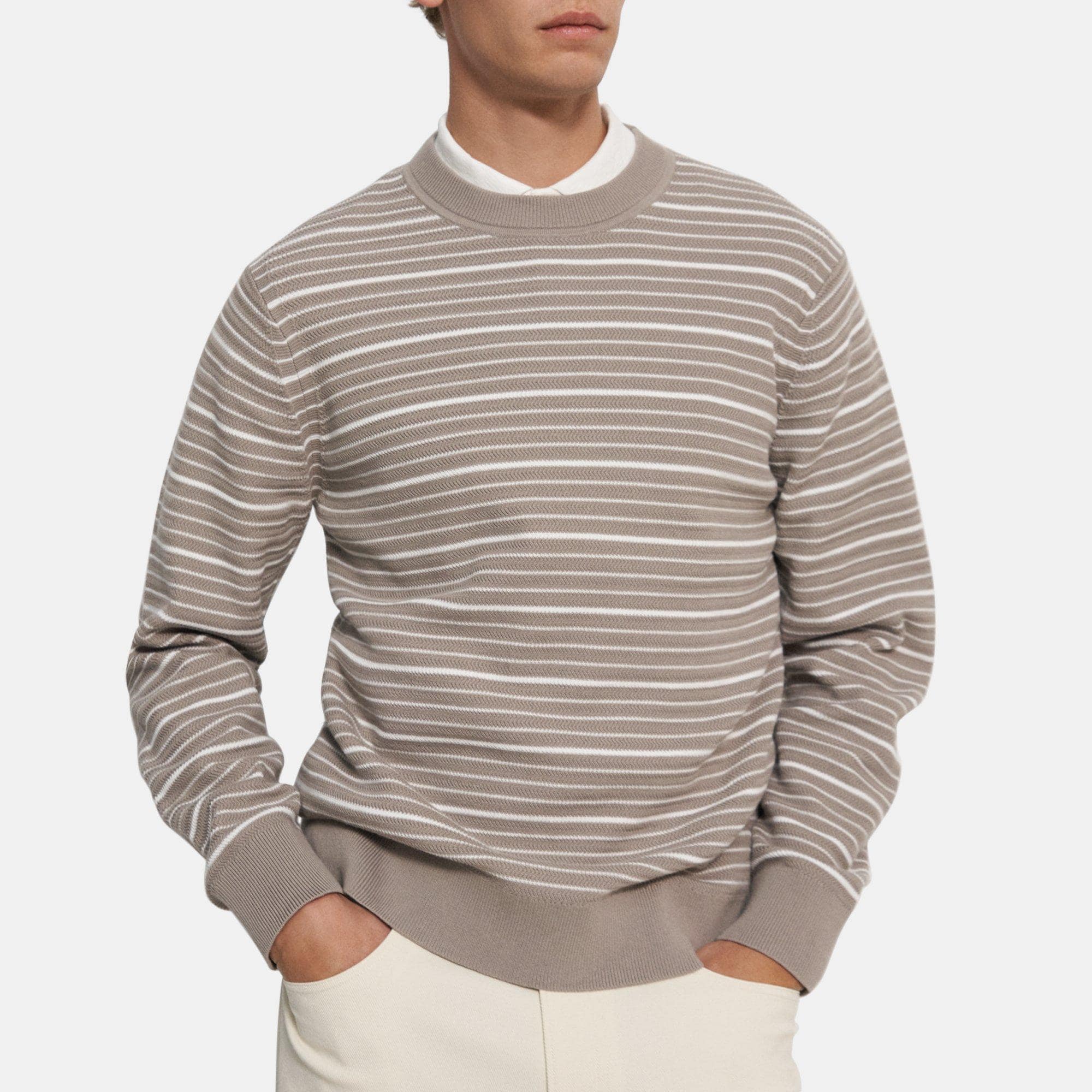Cotton Crewneck Sweater | Theory Outlet