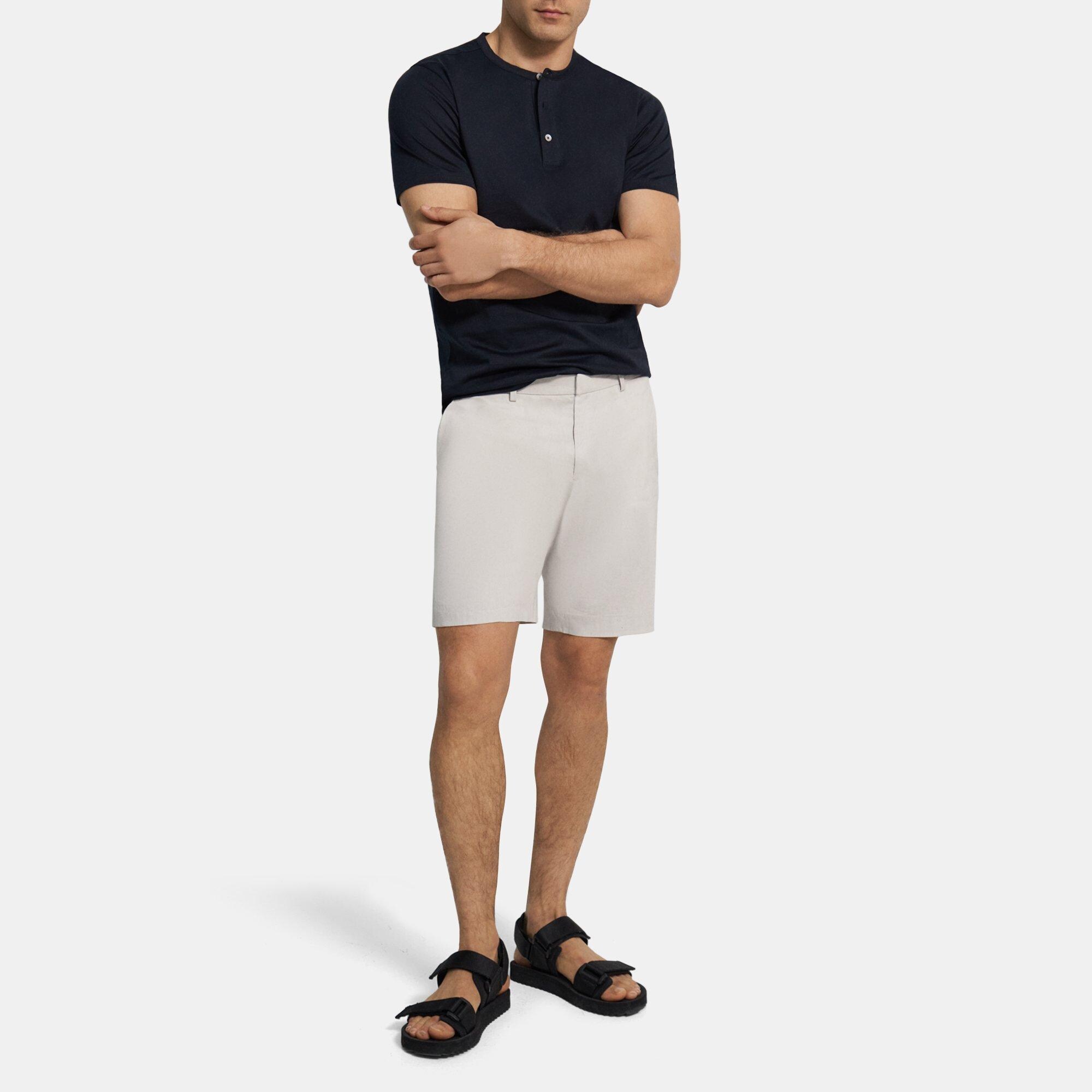 Stretch Linen Tapered Drawstring Pant | Theory Outlet