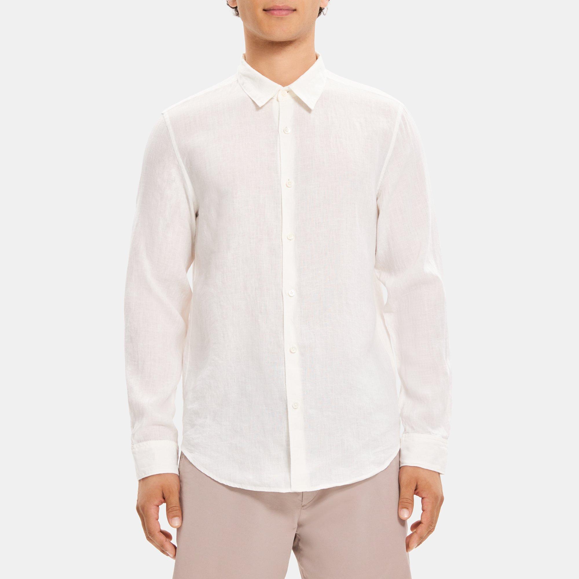 Linen Standard-Fit Shirt | Theory Outlet