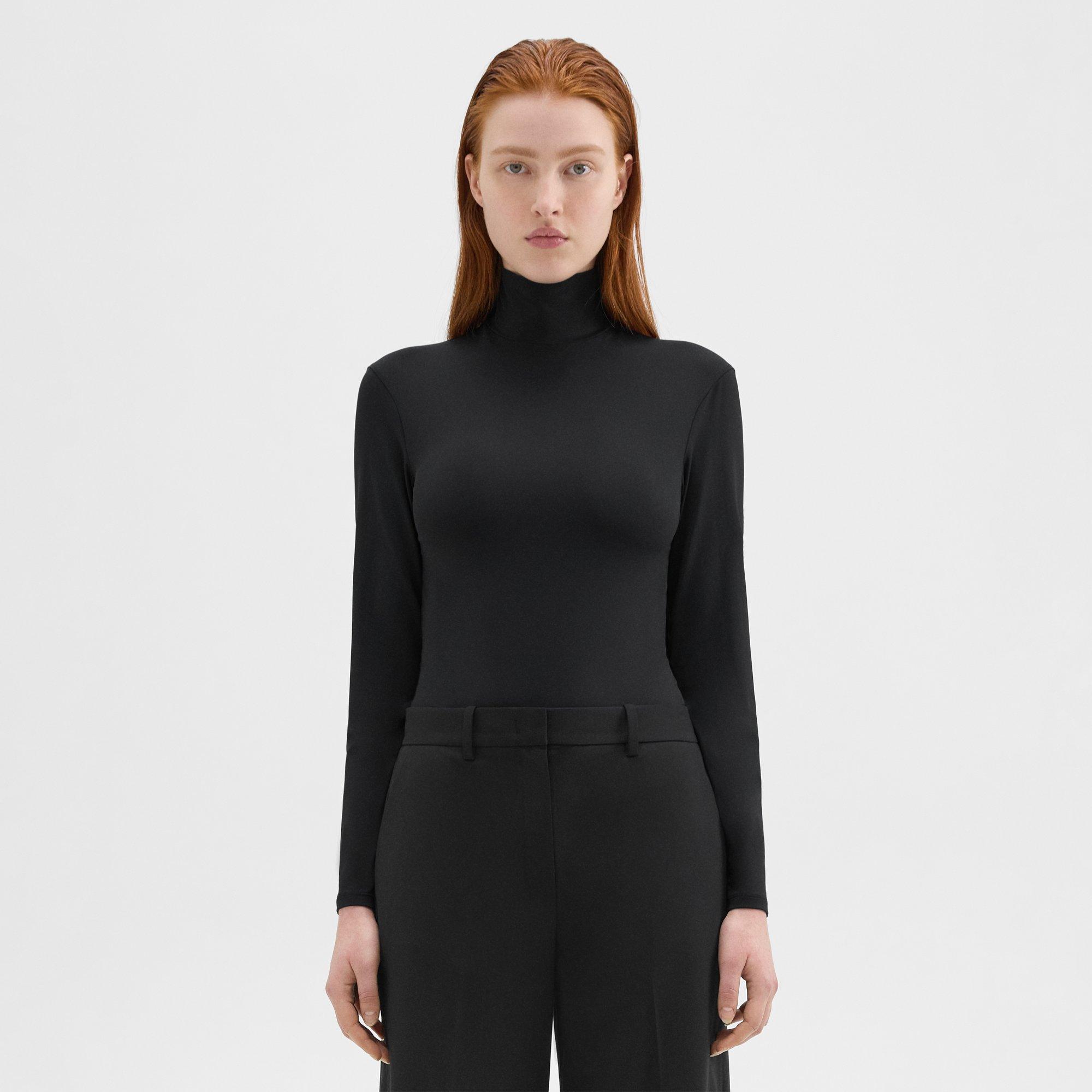 Mottion Jersey Turtleneck Bodysuit | Theory