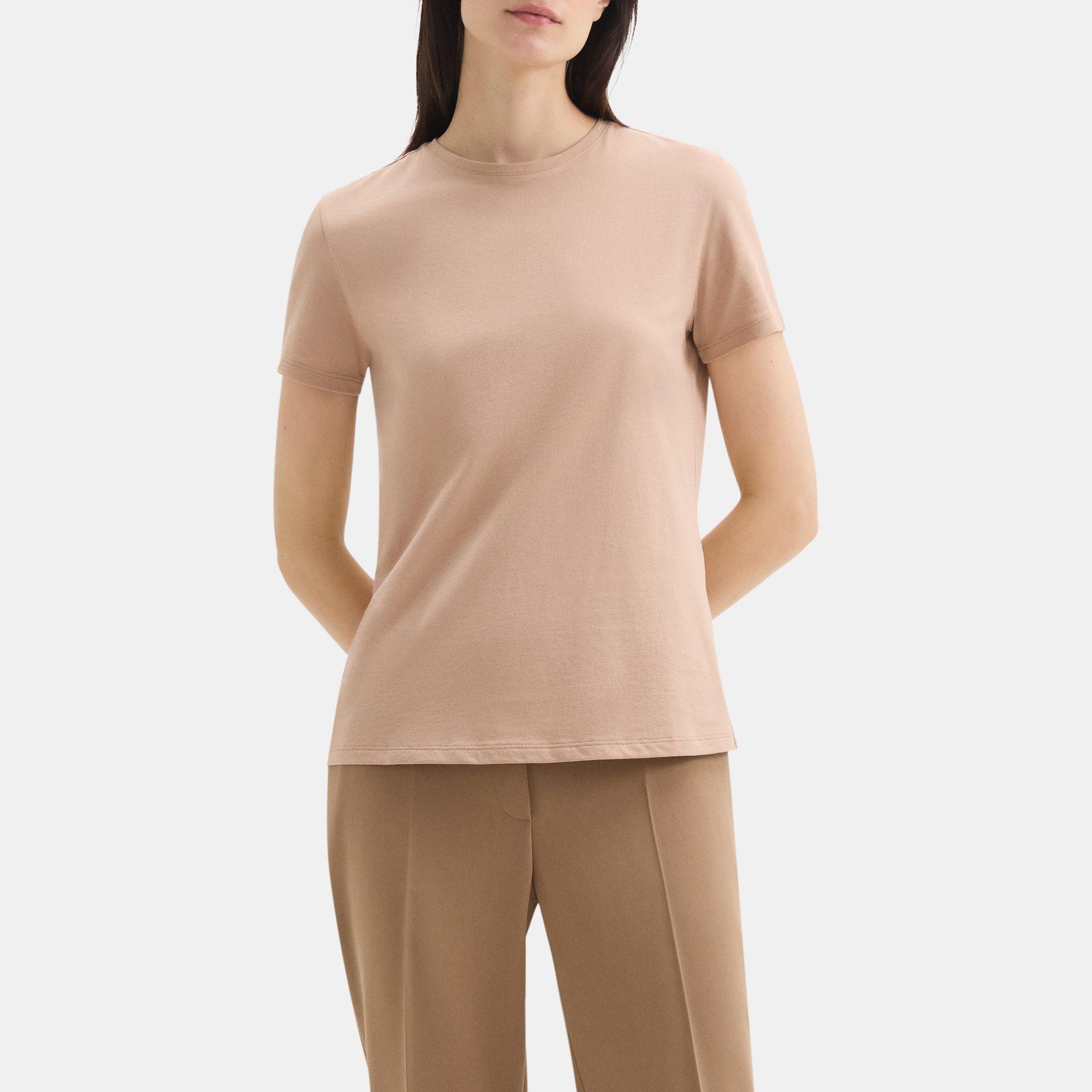 Organic Cotton Crewneck Tee | Theory Outlet