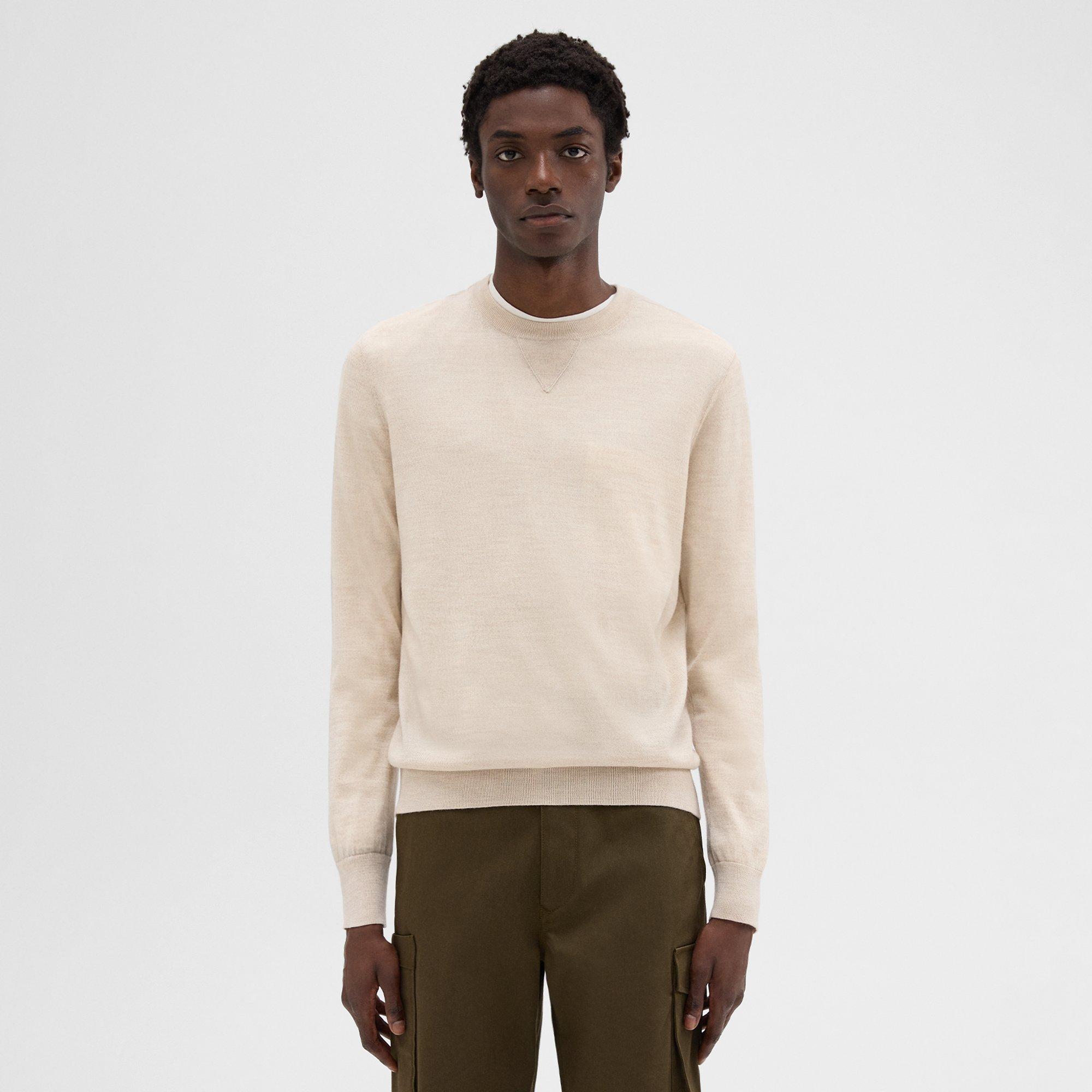 Nylon-Wool Combo Sweater | Theory Outlet
